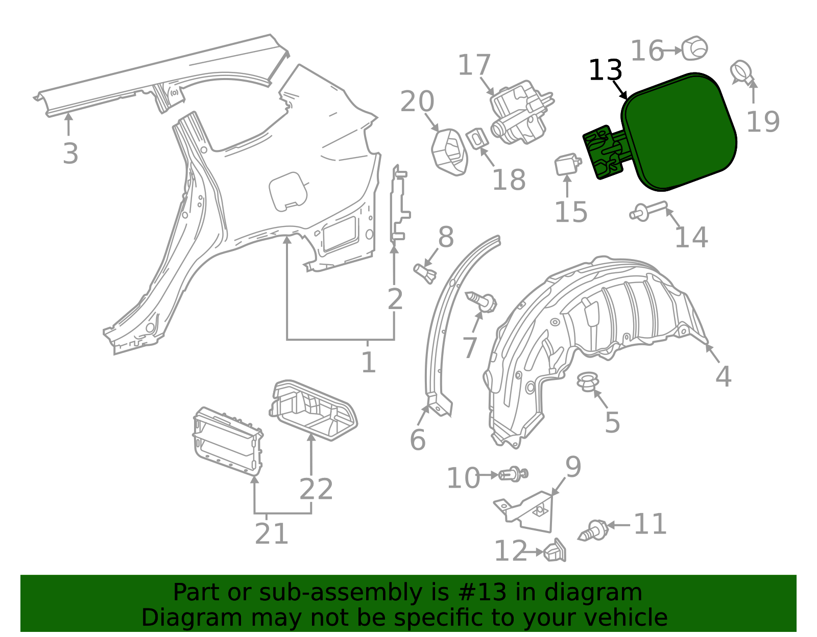 77350-0E070 - High-Quality Fuel Filler Door for 2020-2025 Toyota ...