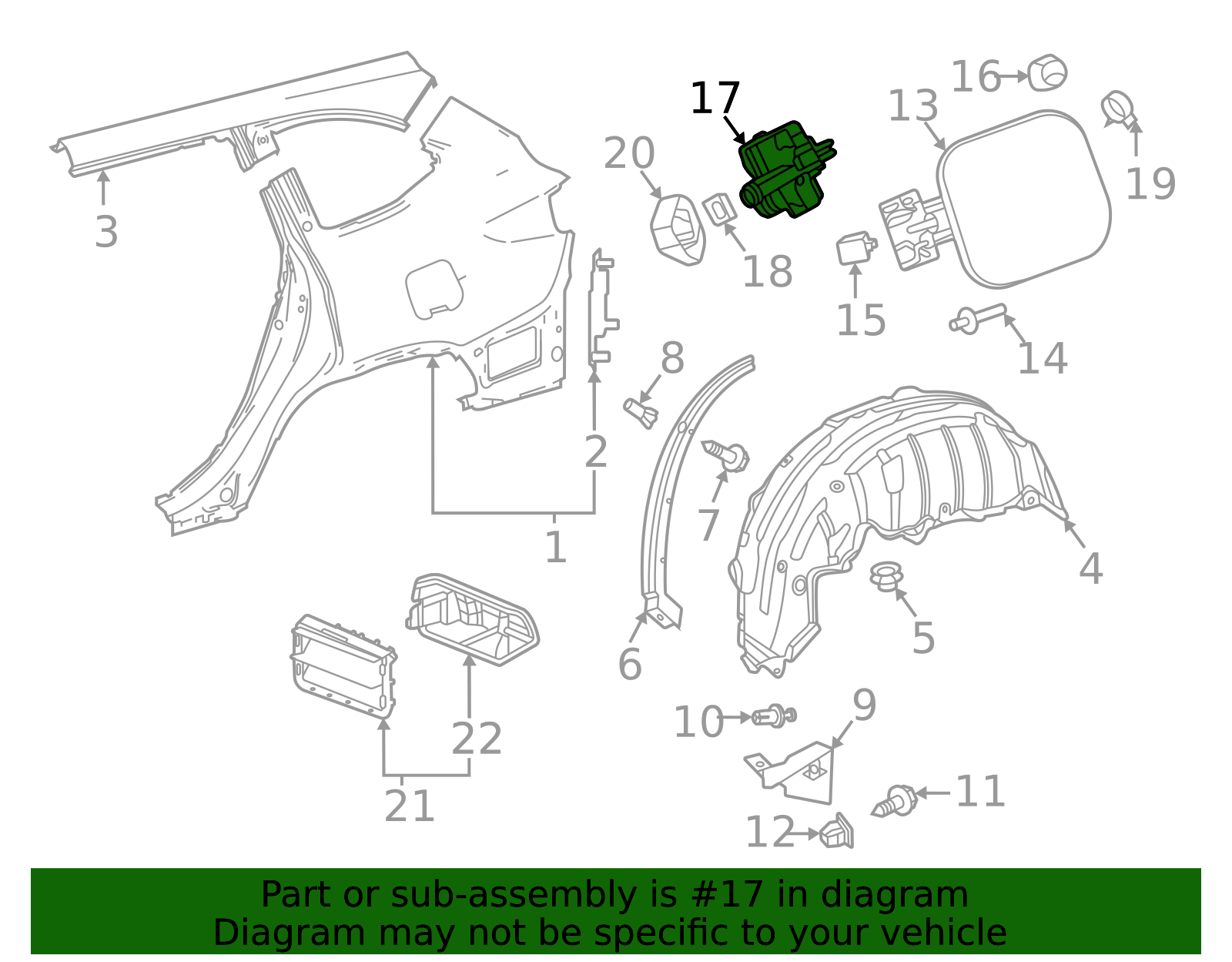 2020-2025 Toyota Highlander Lock Actuator 77030-0E070 | MotorMotor