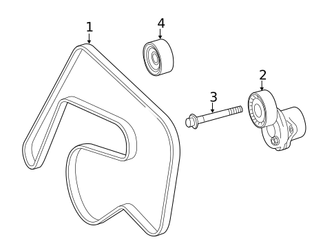 Belts & Pulleys for 2023 Mercedes-Benz Sprinter 1500 | MB Parts Center