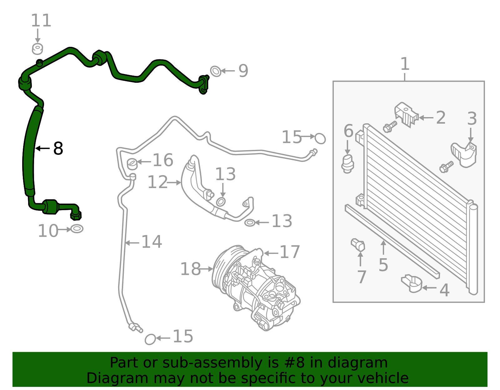 92480-3SG0A - Suction Hose 2013-2019 Nissan Sentra | Official Nissan ...