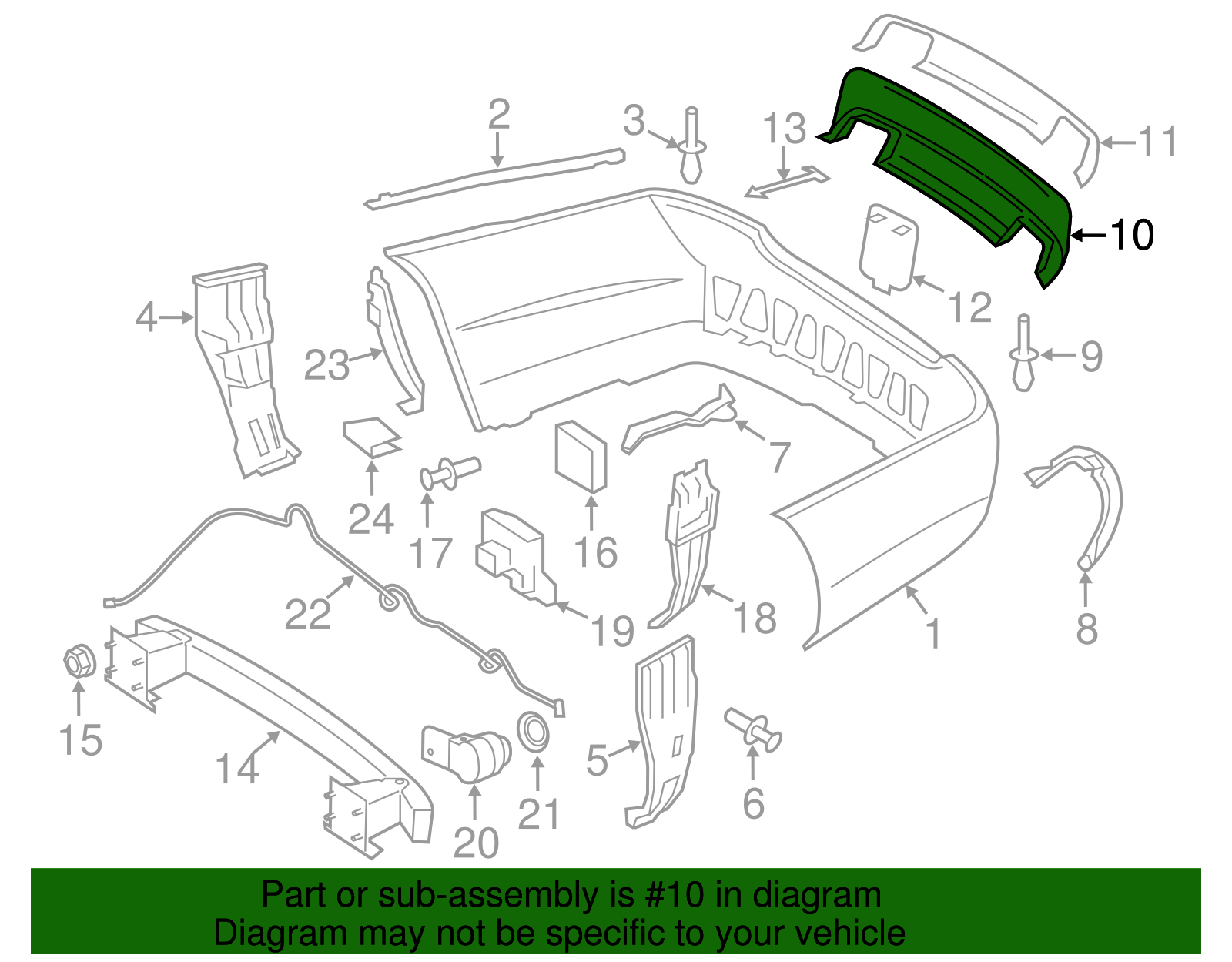 221-885-20-25 - Valance Panel 2010-2013 Mercedes-Benz | Mercedes-Benz ...