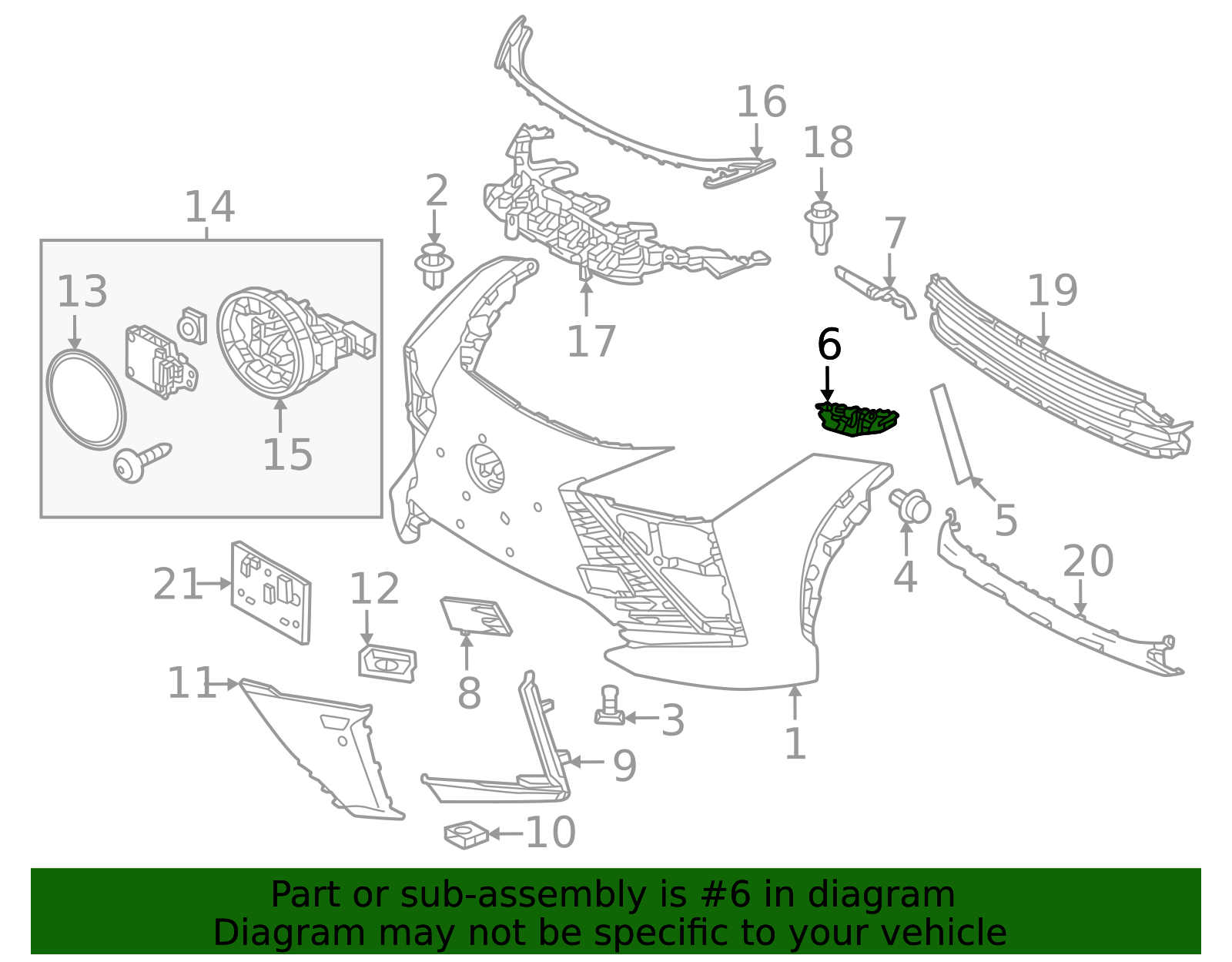 2023-2025 Lexus | Side Retainer | 52535-46010 | Express Lexus Parts