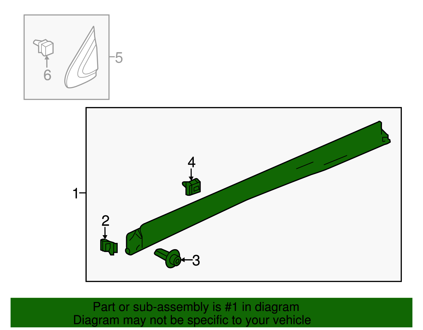 2012-2016 Honda CR-V Rocker Molding 71850-T0G-A01 | OEM Parts Online
