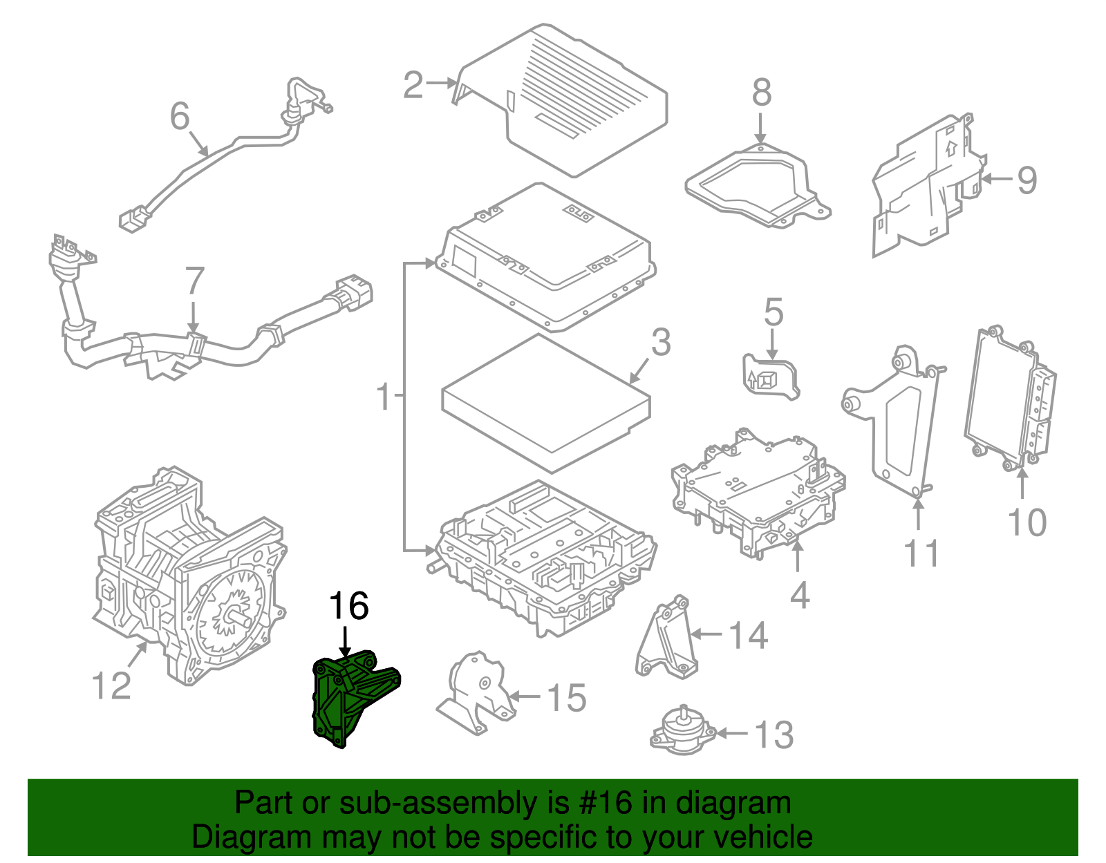 2013-2025 Nissan LEAF Rear Mount Bracket 11333-3NF0A | Nissan RVA