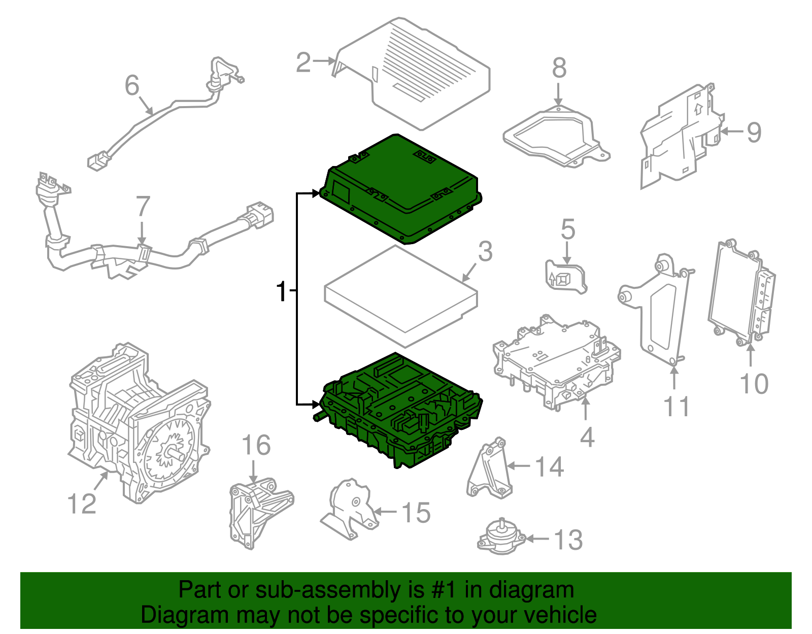 Genuine Power Delivery Module (40kwh / 62kwh) (quick Charge) (ze1 Leaf ...