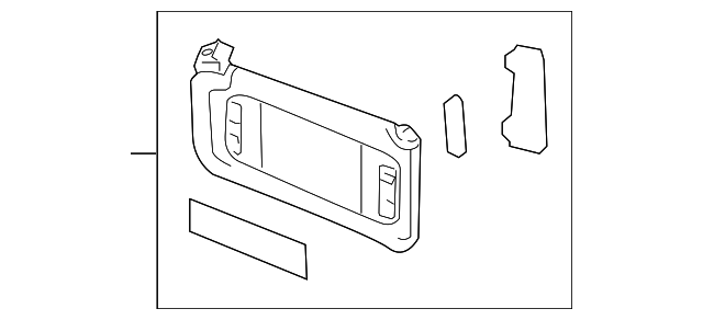 2007-2014 GM Sunshade Asm-. Gray 22850306 | GM Parts Center