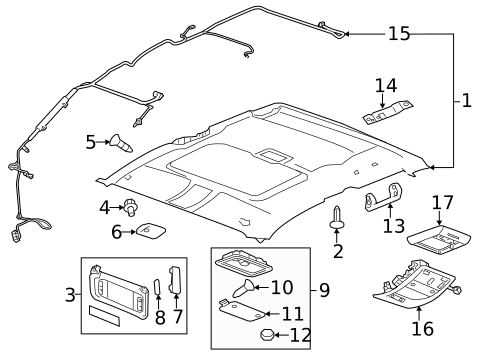 Interior Trim - Cab for 2009 Chevrolet Silverado 2500 HD | Parts Overstock