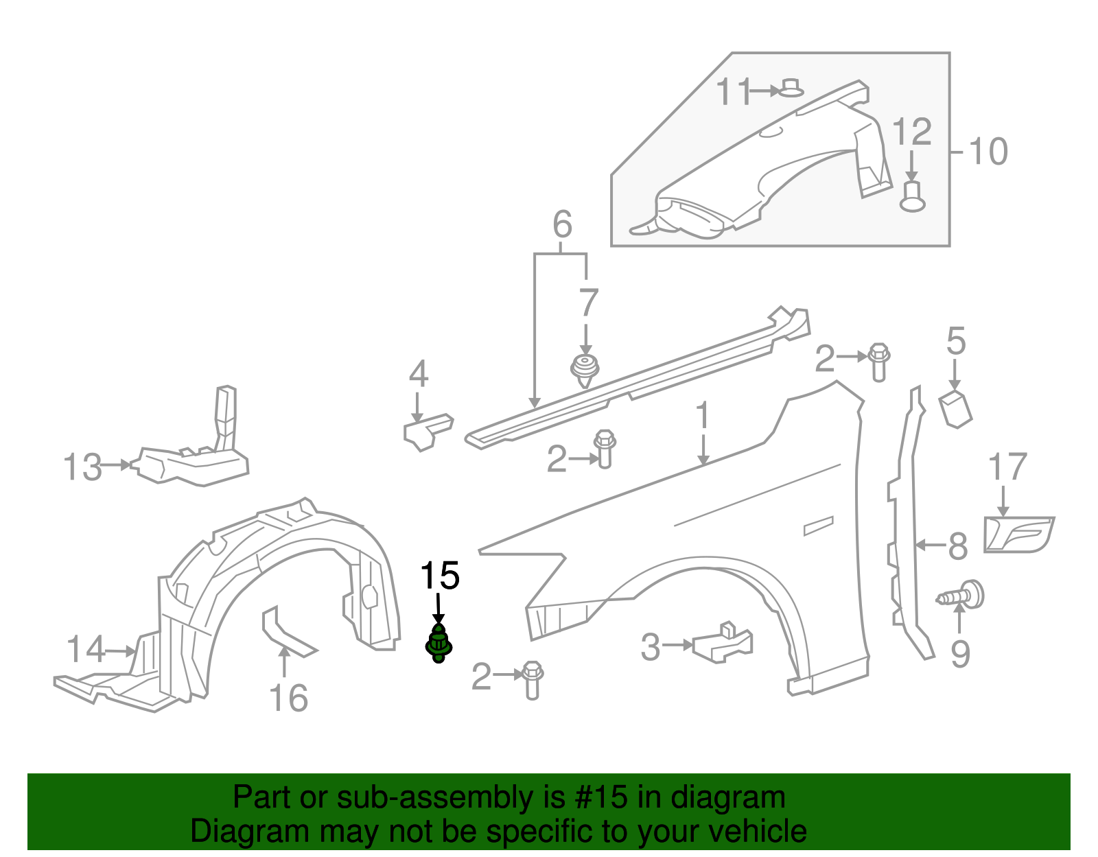 51454-0E010 - Engine Cover Clip - 2004-2015 Lexus | My L Parts