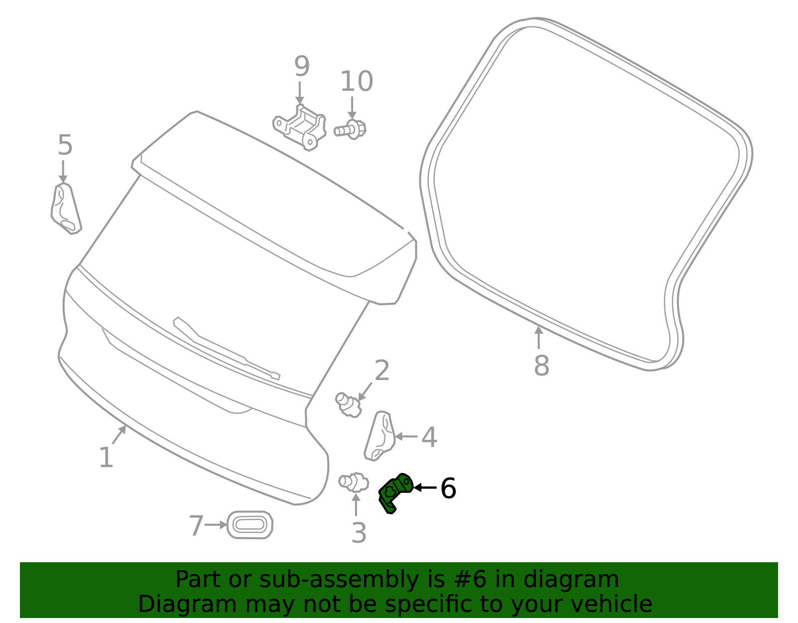 2019-2025 Volvo Lift Gate Bracket 31457832 | OEM Euro Parts