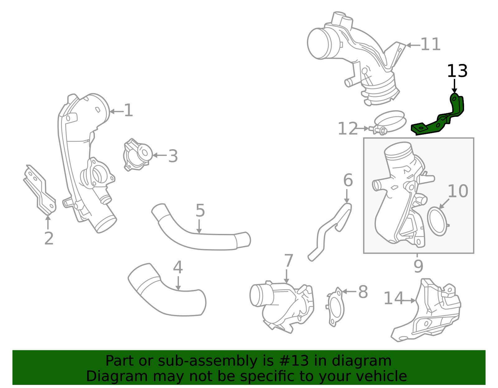 2022-2025 Toyota Duct Bracket 17962-F4010 | MotorMotor