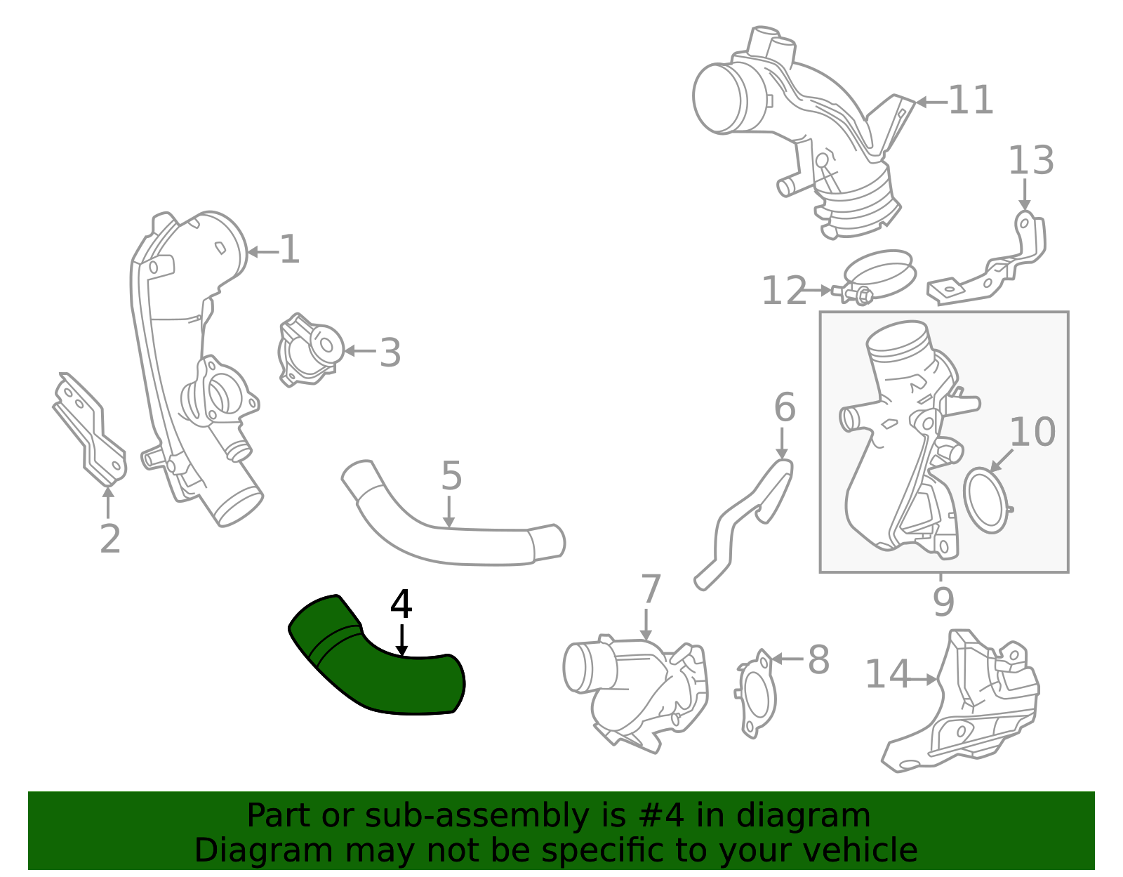 2022-2025 Toyota Hose 17341-F4010 | MotorMotor