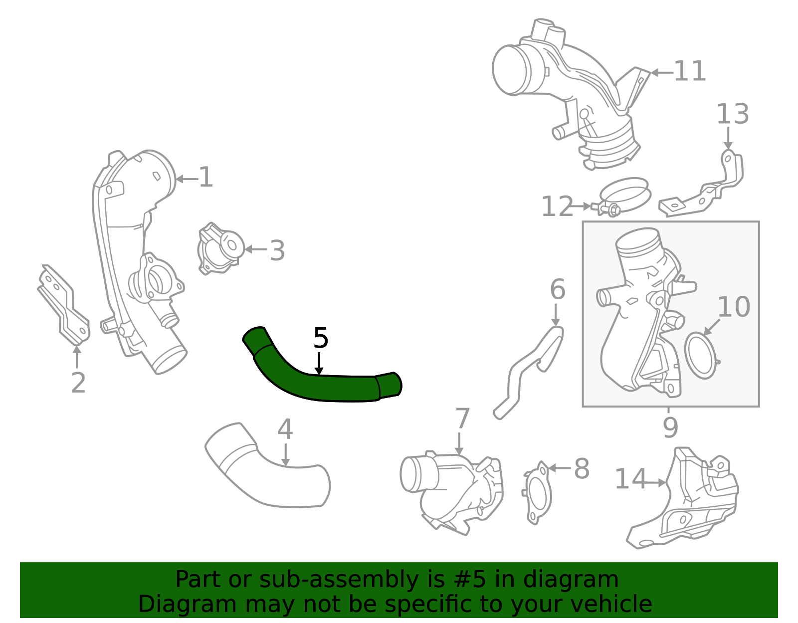 2022-2025 Toyota Hose 17342-70160 | MotorMotor