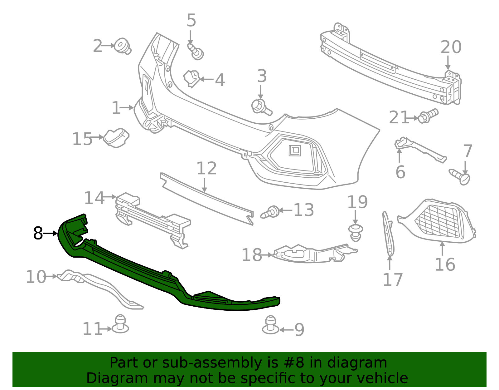 2017-2021 Honda Civic Lower Cover 71502-TGG-A00 | OEM Parts Online