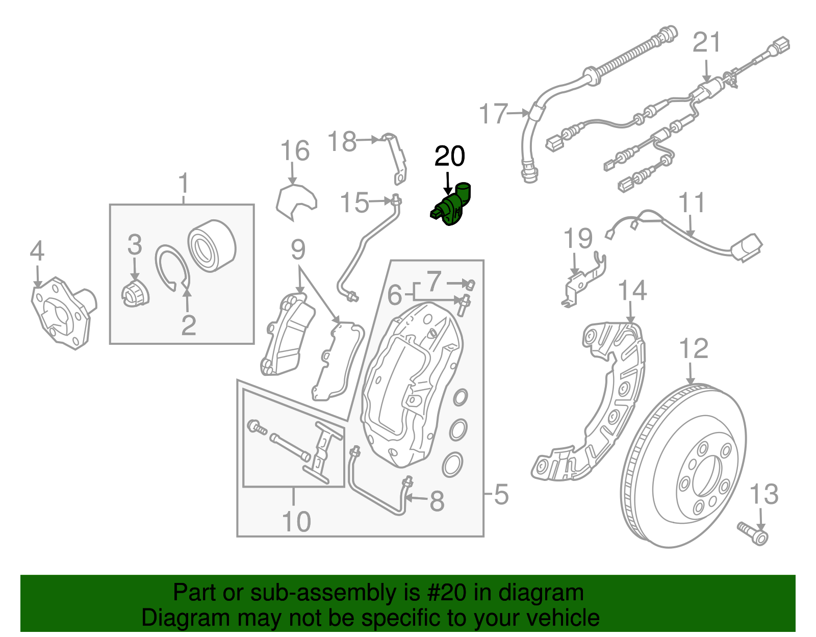 2010-2015 Audi Q7 ABS Sensor WHT-005-651-A | OEM Parts Online
