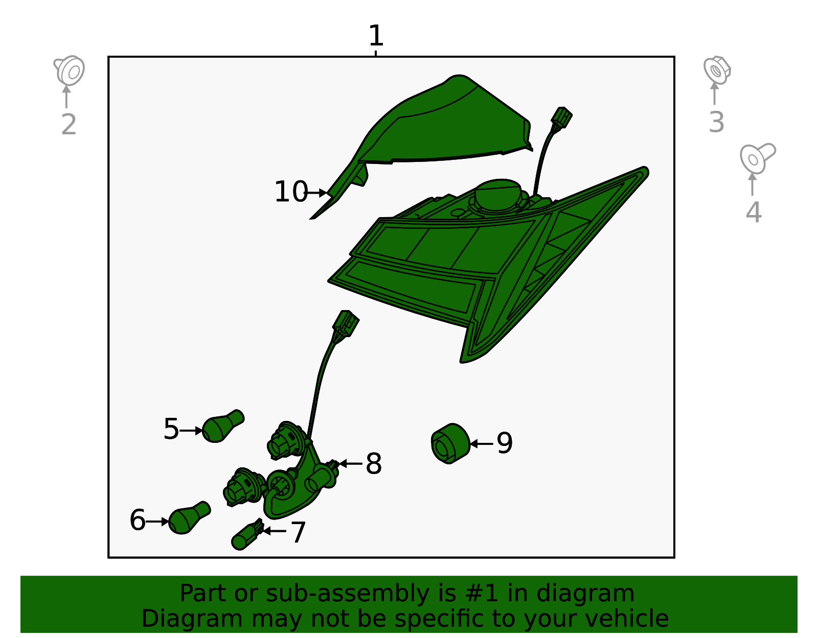 Hyundai - 92402-AA020 - Tail Lamp Assembly - 2021-2025 Hyundai | OEM ...