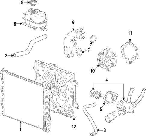 Cooling System for 2024 Chevrolet Silverado 1500 | GMPartsDirect.com