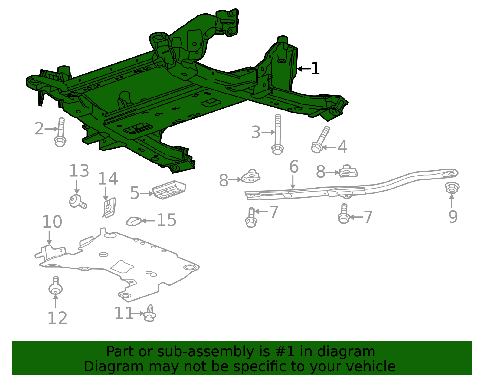 2020-2026 Cadillac CT4 Drivetrain and Front Suspension Cradle 84779050 ...