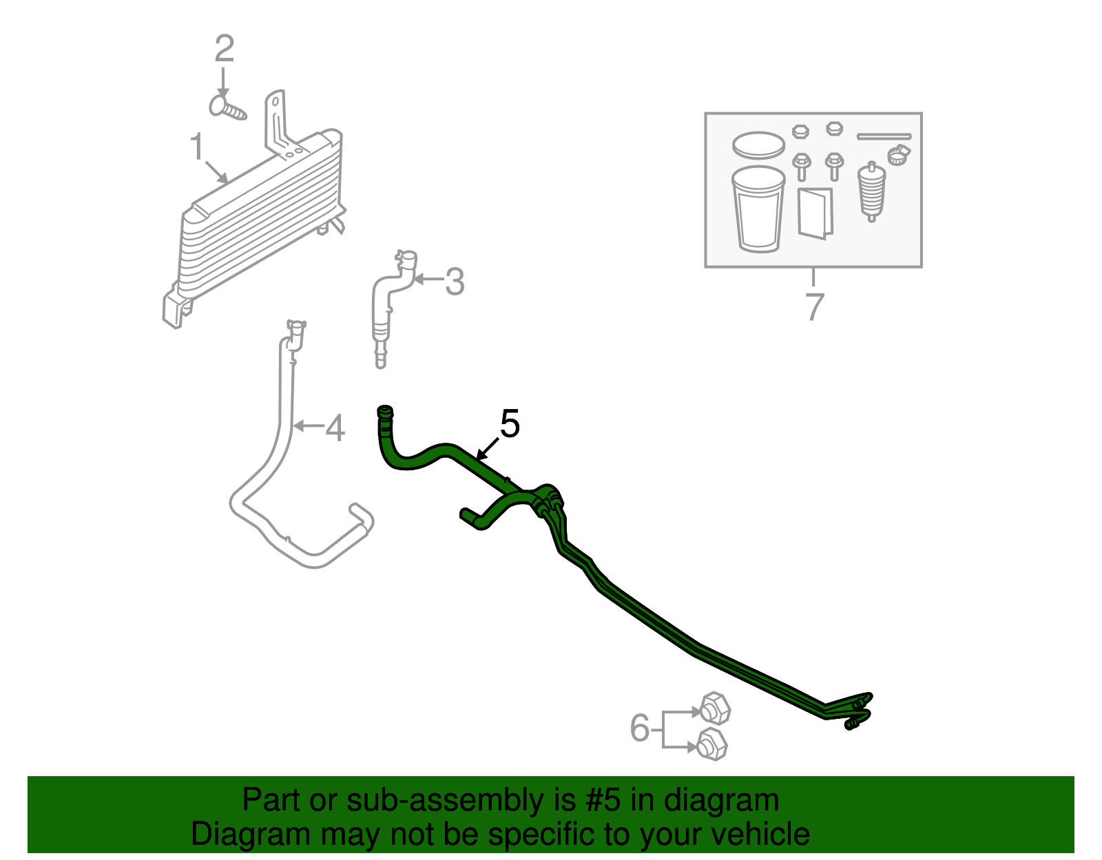 Genuine Oem Ford Part Tube Assembly Bc2z 7r081 H Genuine Oem Ford
