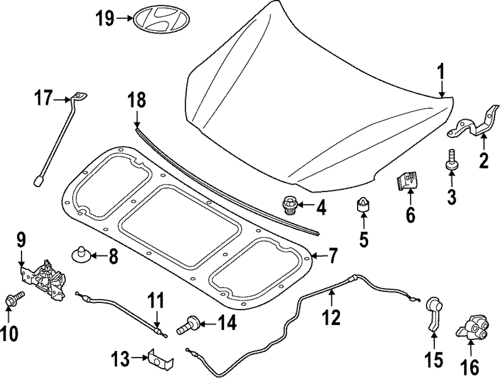 2022-2025 Hyundai Emblem 86305-GI000 | OEM Parts Online