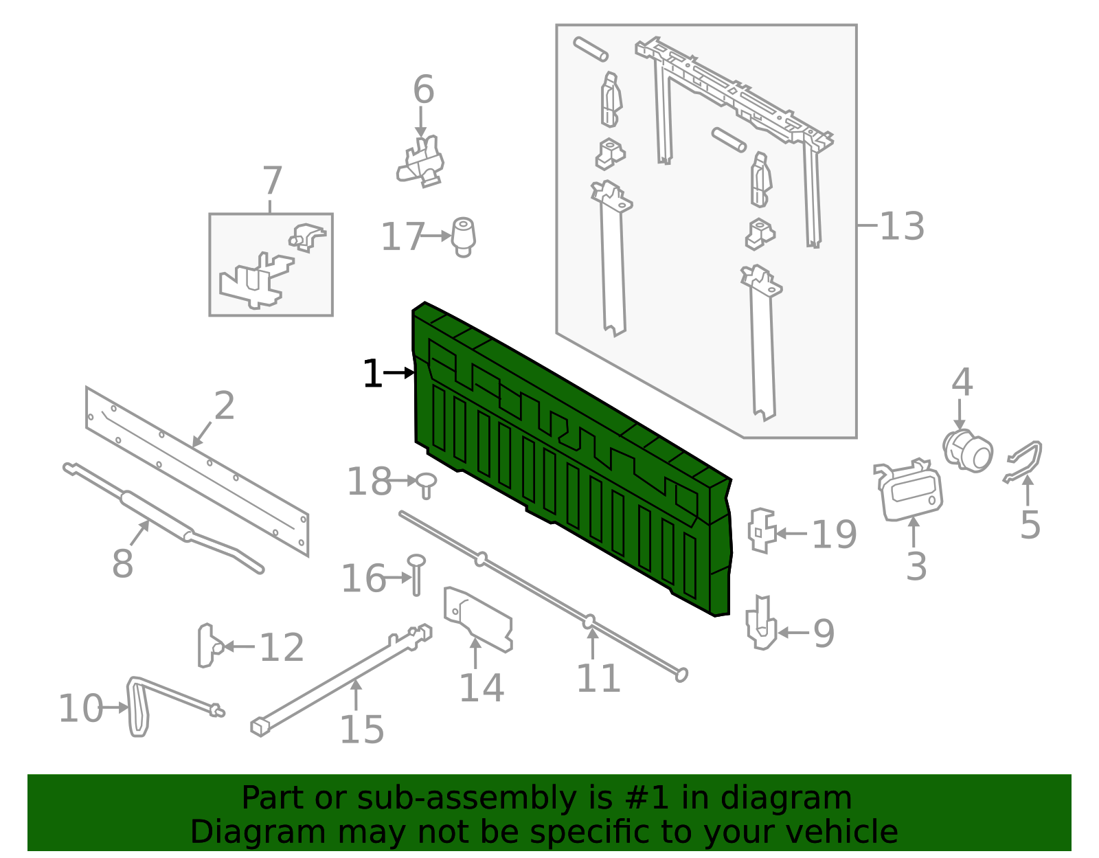 2009-2014 Ford F-150 Tail Gate BL3Z-9940700-D | QuirkParts