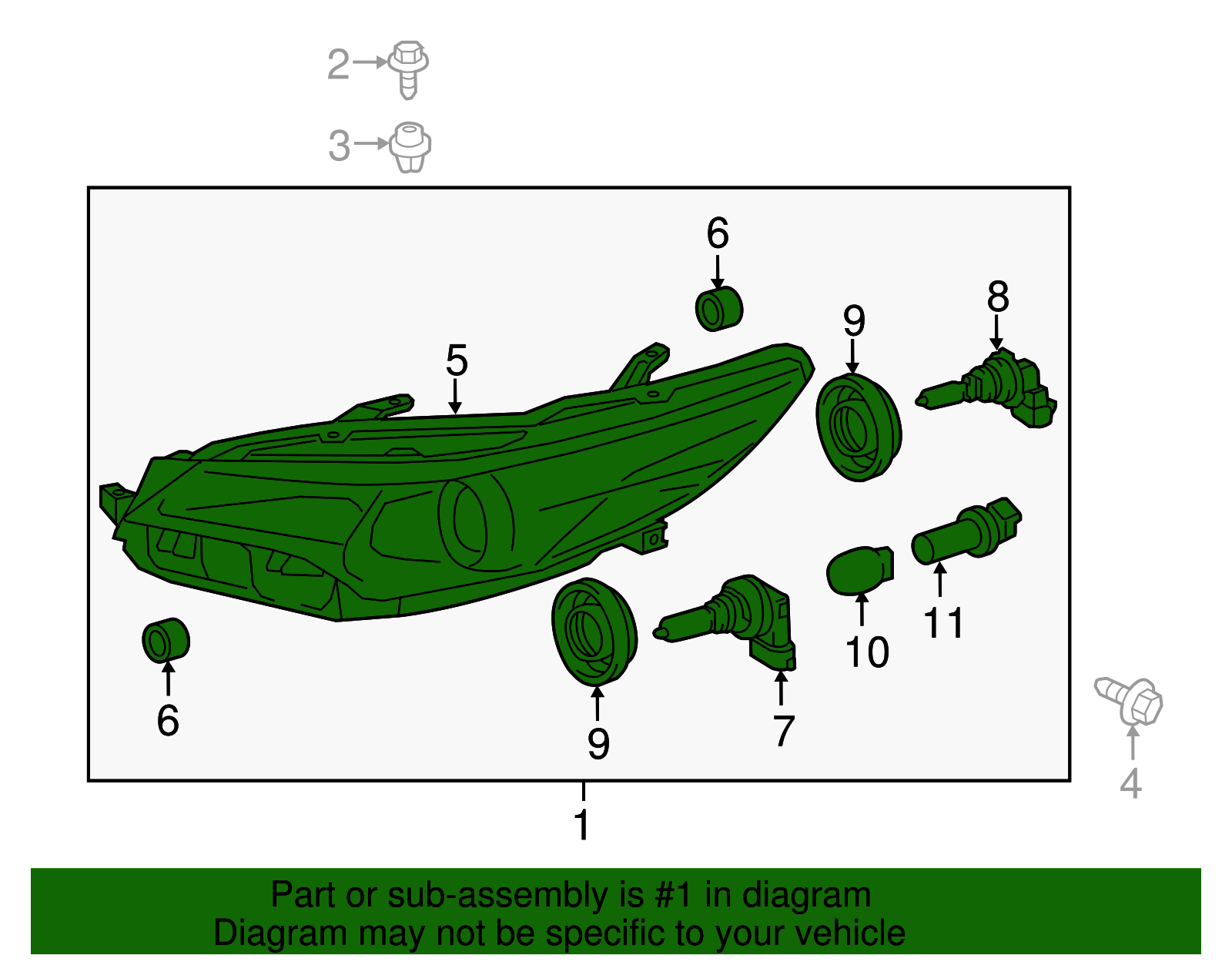 2015-2017 Toyota Camry Headlamp Assembly Right 81110-06860 | Toyota San ...