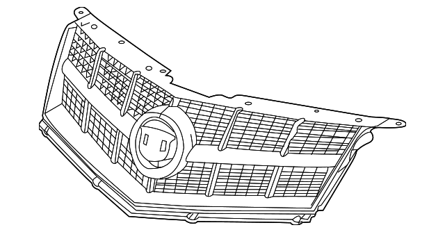 2010-2012 Cadillac SRX Front Upper Grille 25778321 GM | GMPartsDirect.com