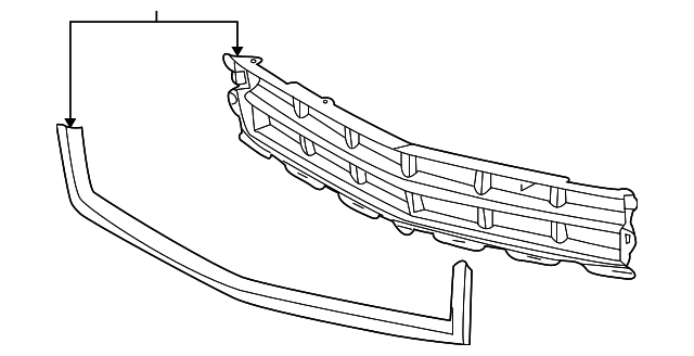 2010-2012 Cadillac SRX Front Lower Grille 25778326 | Capital Chevy Parts