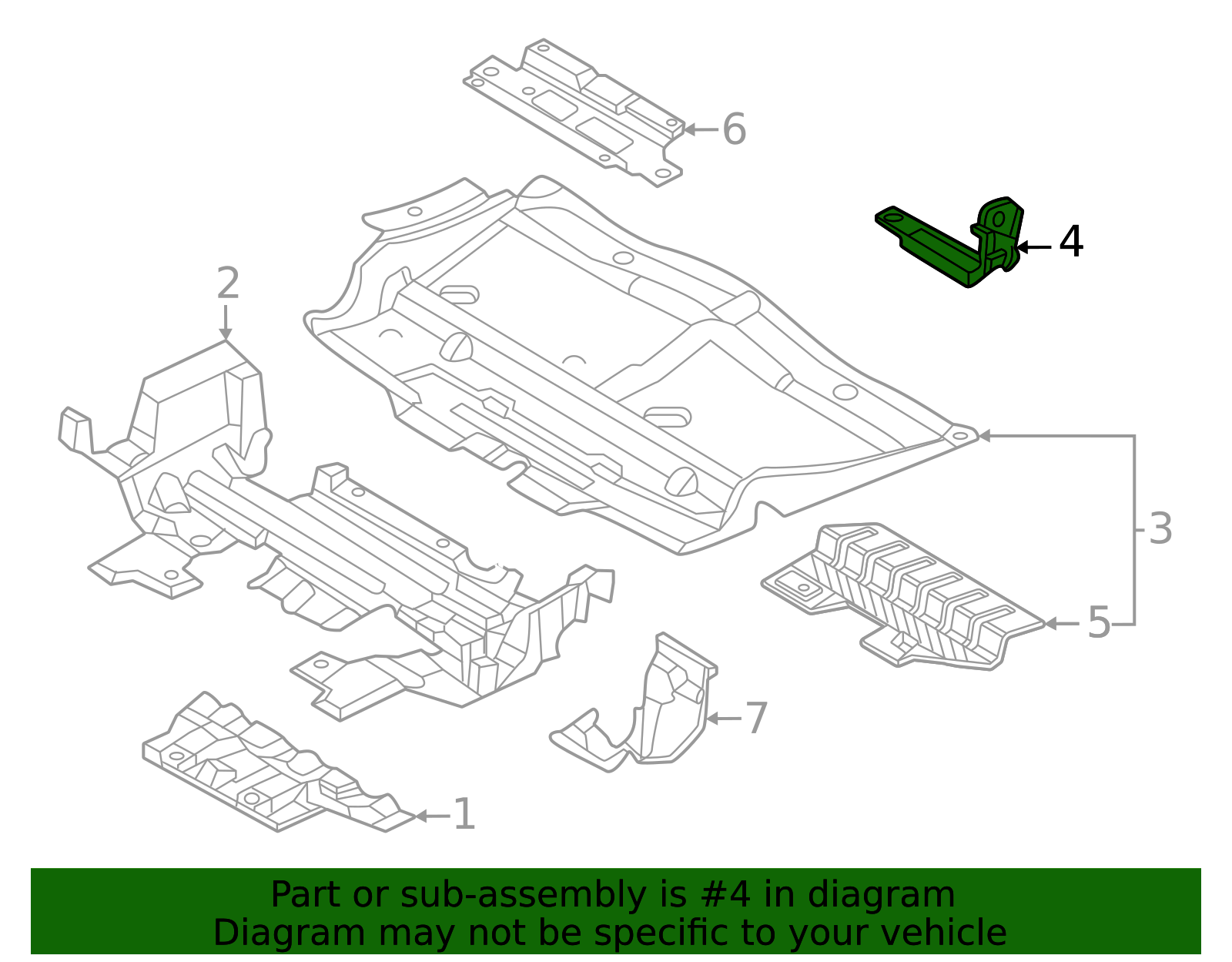 FL3Z-16001A09-A - High-Quality Floor Pan Splash Shield Bracket for 2015 ...