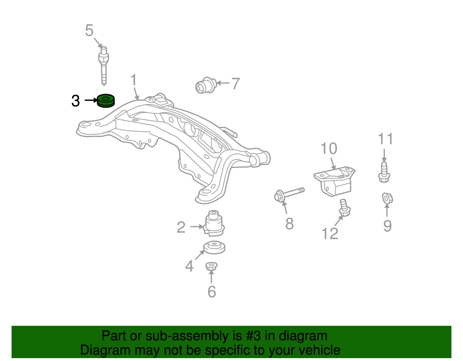 2001-2015 Toyota Stopper 52272-0E010 | Toyota San Diego Parts