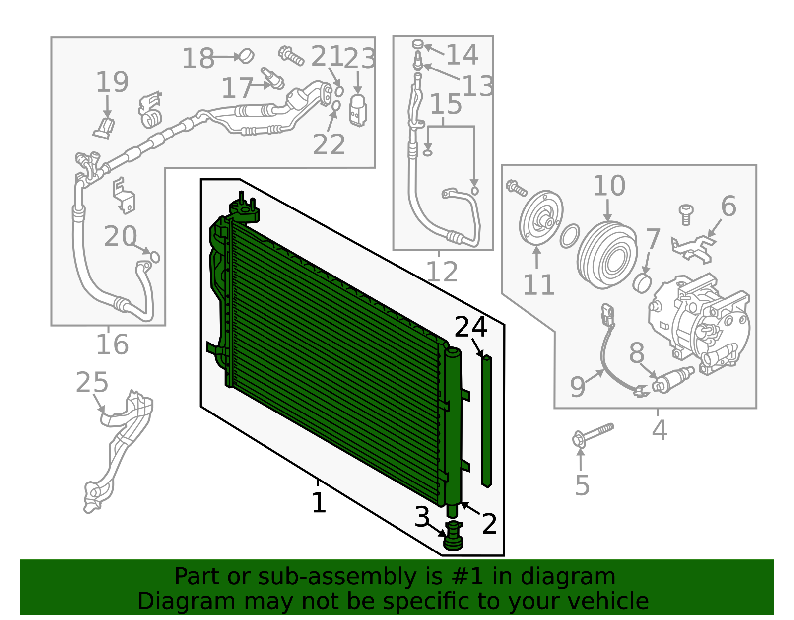 97606-B2500 - Condenser 2017-2019 Kia Soul | Dutch Miller Kia Parts