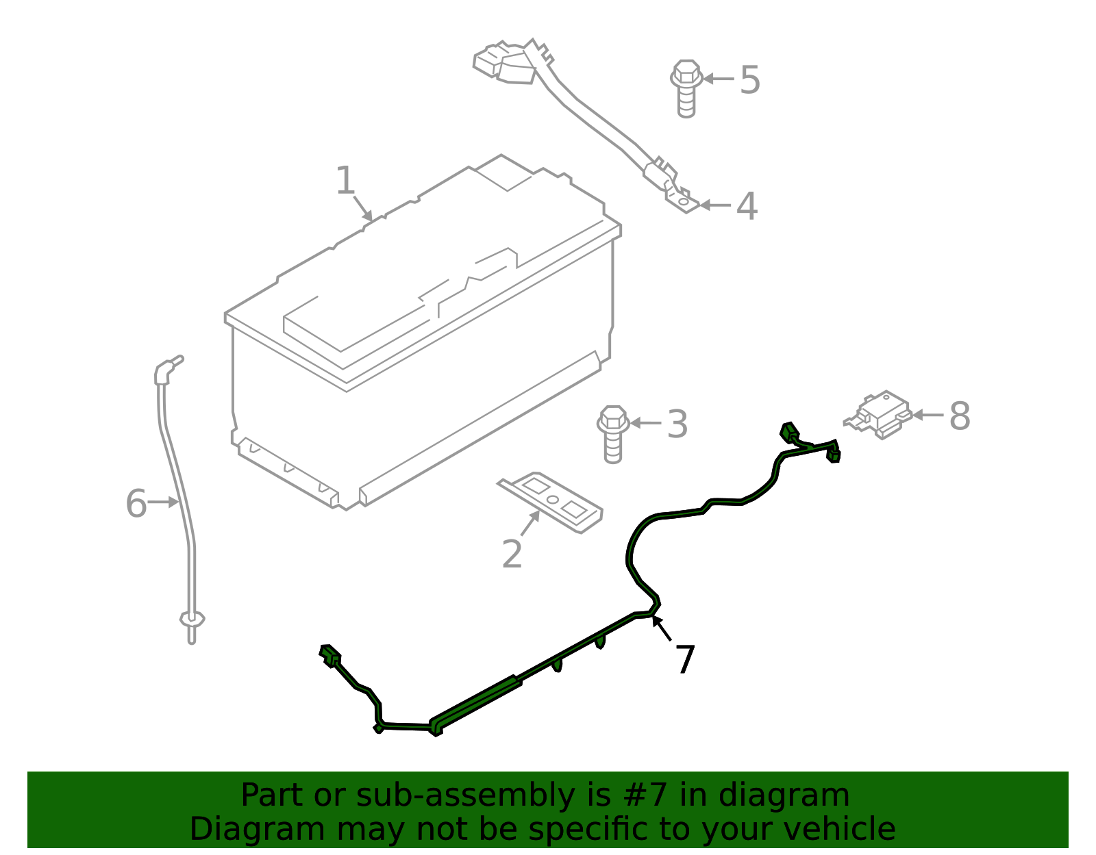 2019-2020 Kia K900 Battery Cable 91850-J6010 | QuirkParts