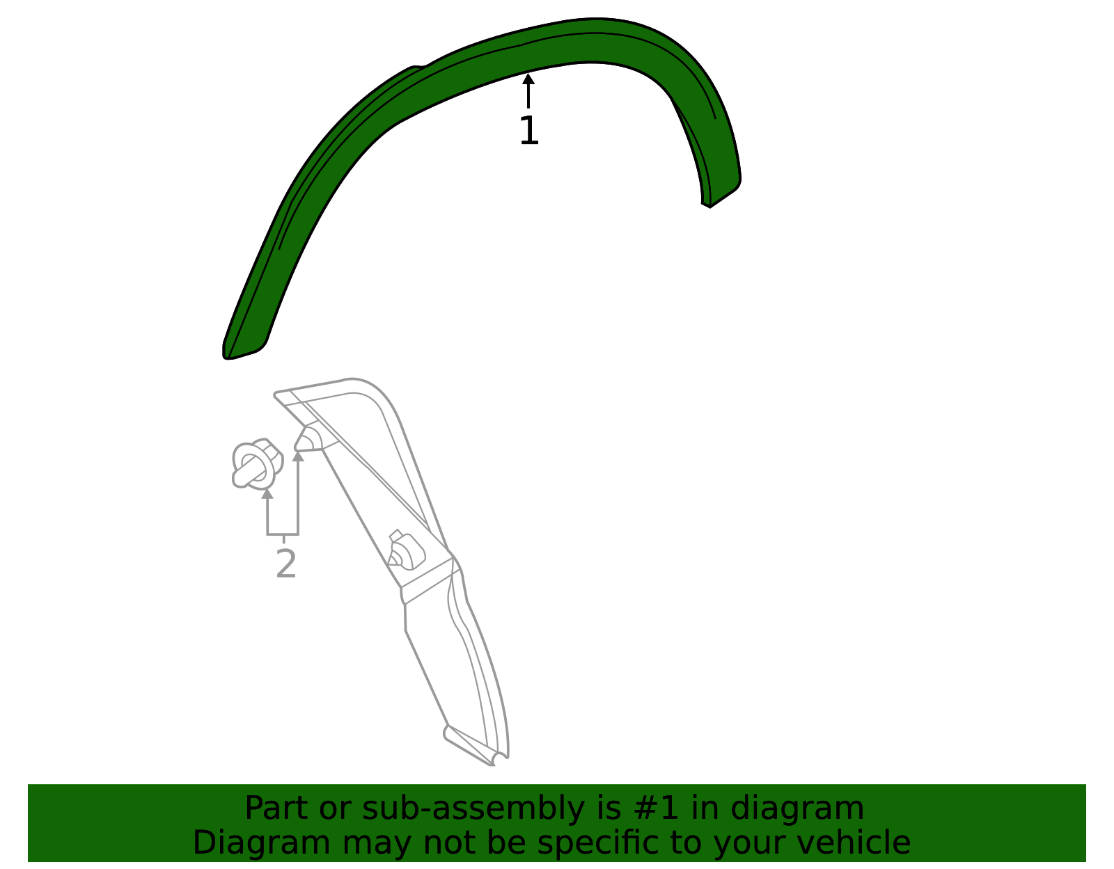 167-885-13-00 - Wheel Opening Molding 2020-2023 Mercedes-Benz GLS 450 ...