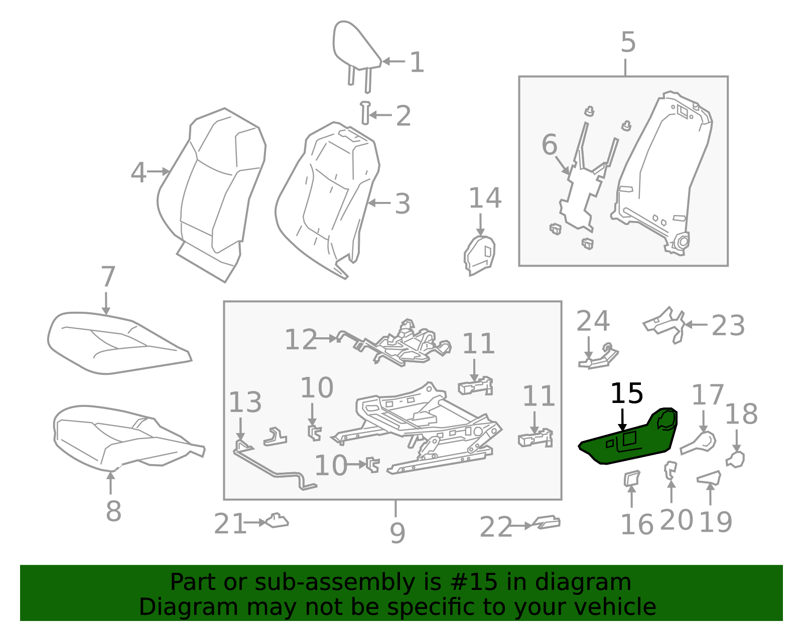 2018-2025 Toyota Seat Frame Trim Panel 71812-33400-C0 | MotorMotor