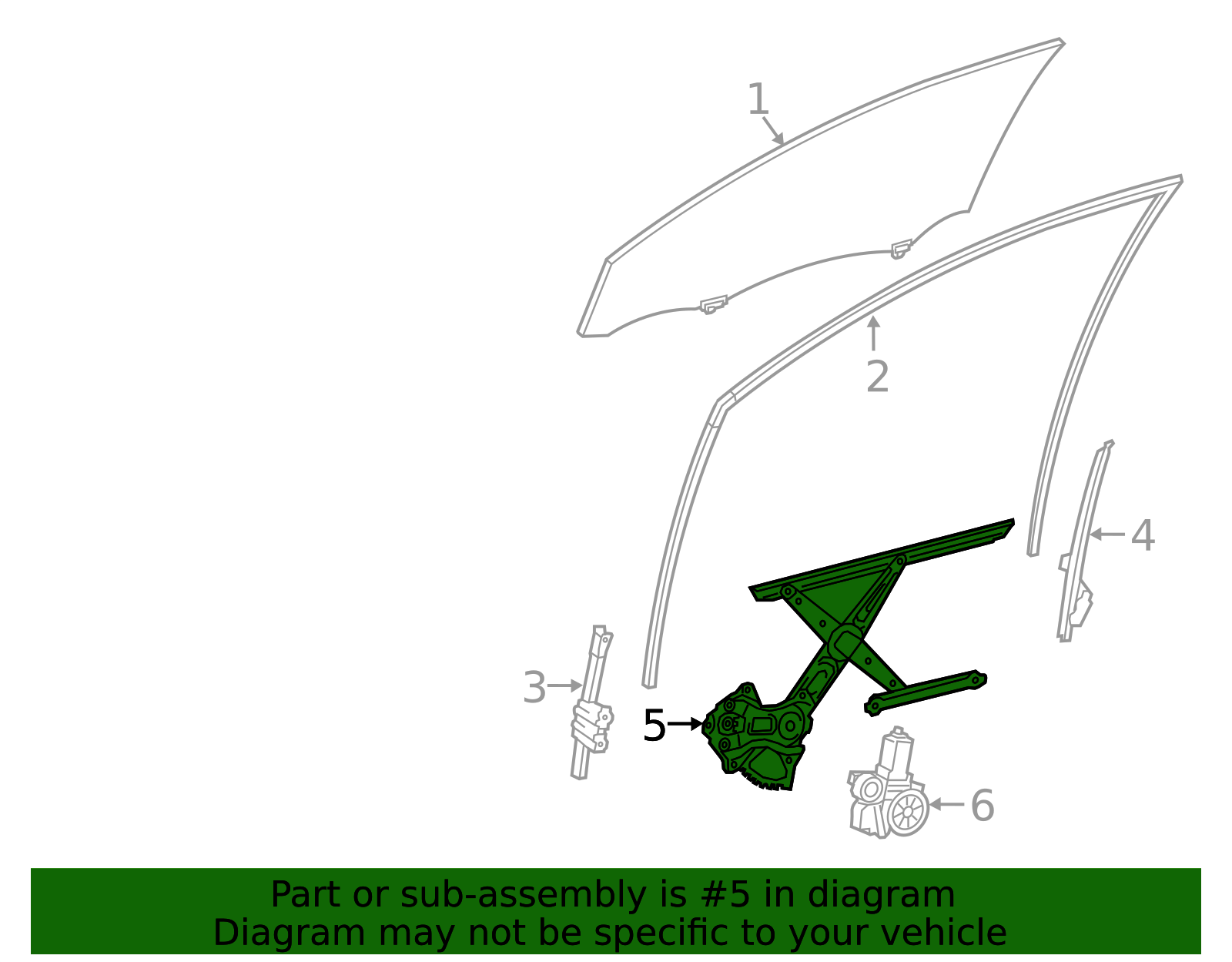 2012-2017 Toyota Camry Window Regulator 69801-06080 | Toyota Parts Center