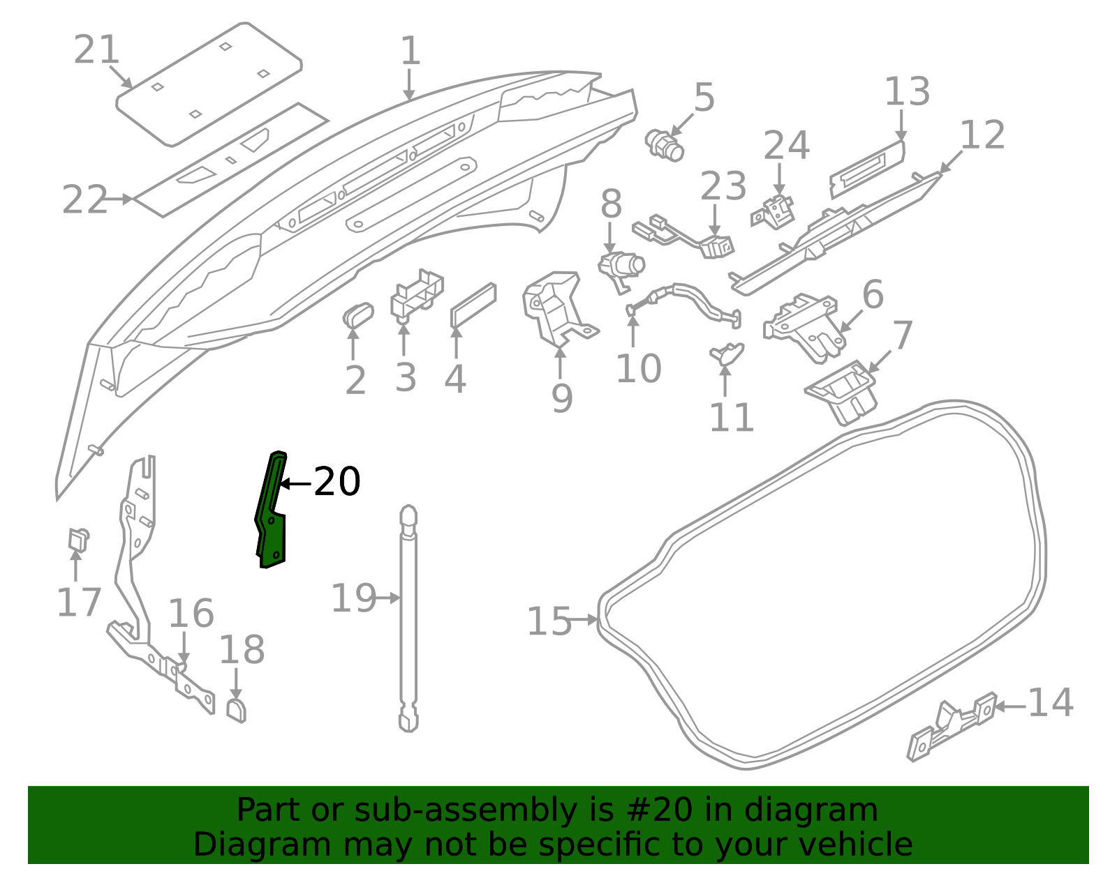 8W7-827-604 - Mount 2018-2024 Audi | Audi OEM Parts