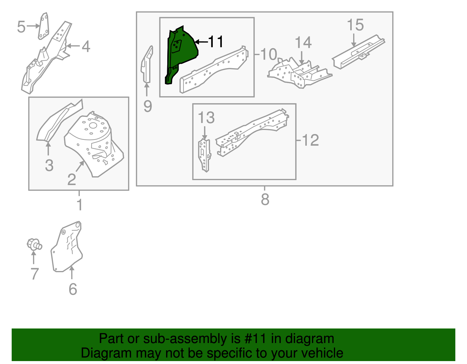 2015-2024 Nissan Murano Closing Plate F4131-5AAMA | Nissan Parts Plus