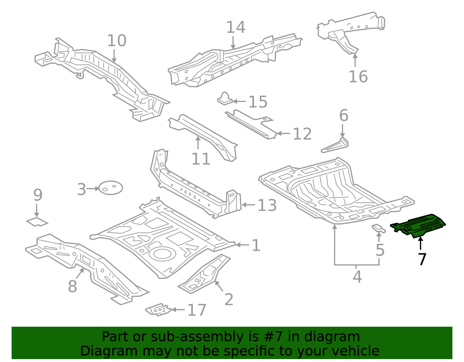 2019-2025 Toyota Side Extension 58313-0R040 | Toyota Parts Center