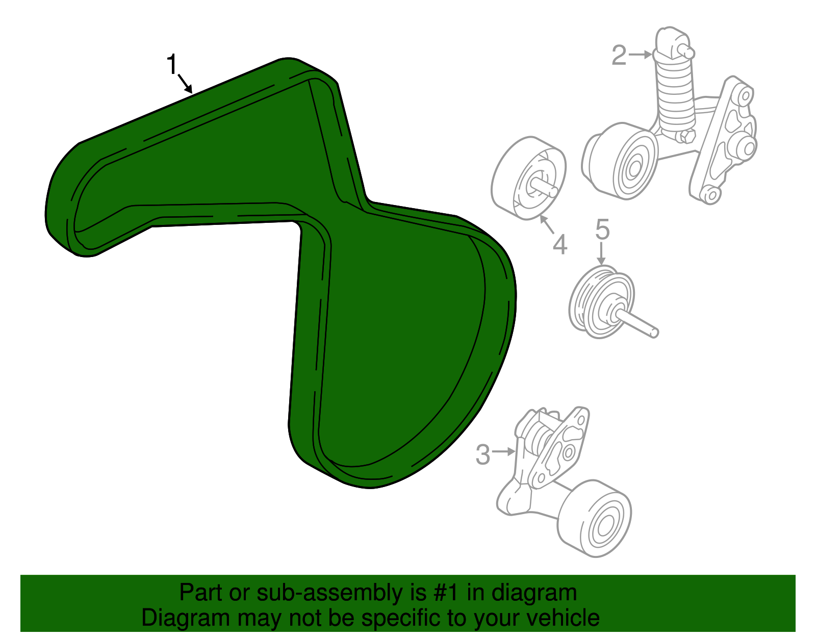 25212-2E660 - Serpentine Belt 2017-2020 Kia Optima | Kia.Parts Store