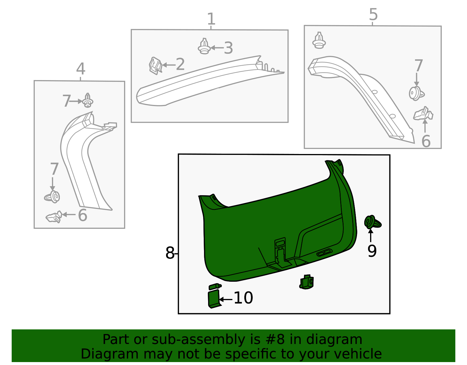2020-2024 Lincoln Aviator | Lower Trim Panel | LC5Z-7842906-BH | Walls ...