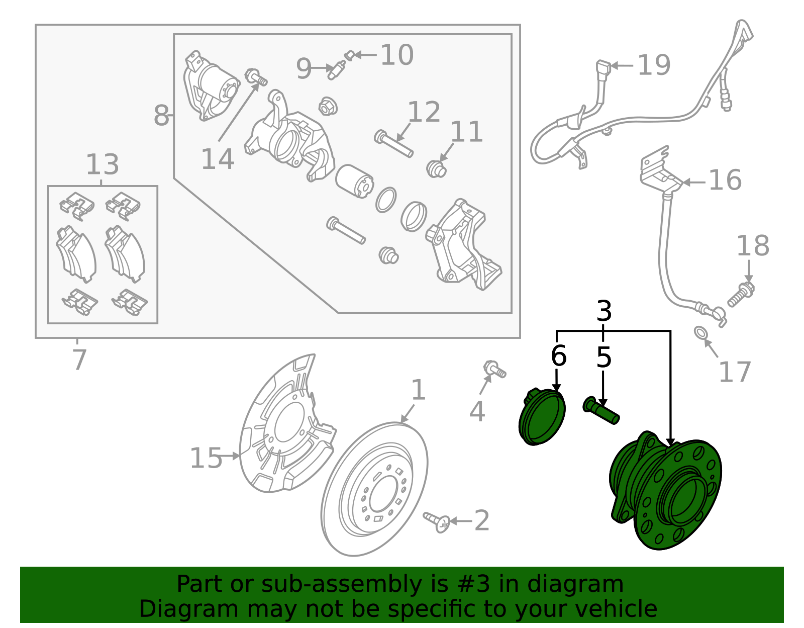 52720-P2100 - Wheel Bearing And Hub Assembly 2021-2025 Kia | Kia.Parts ...
