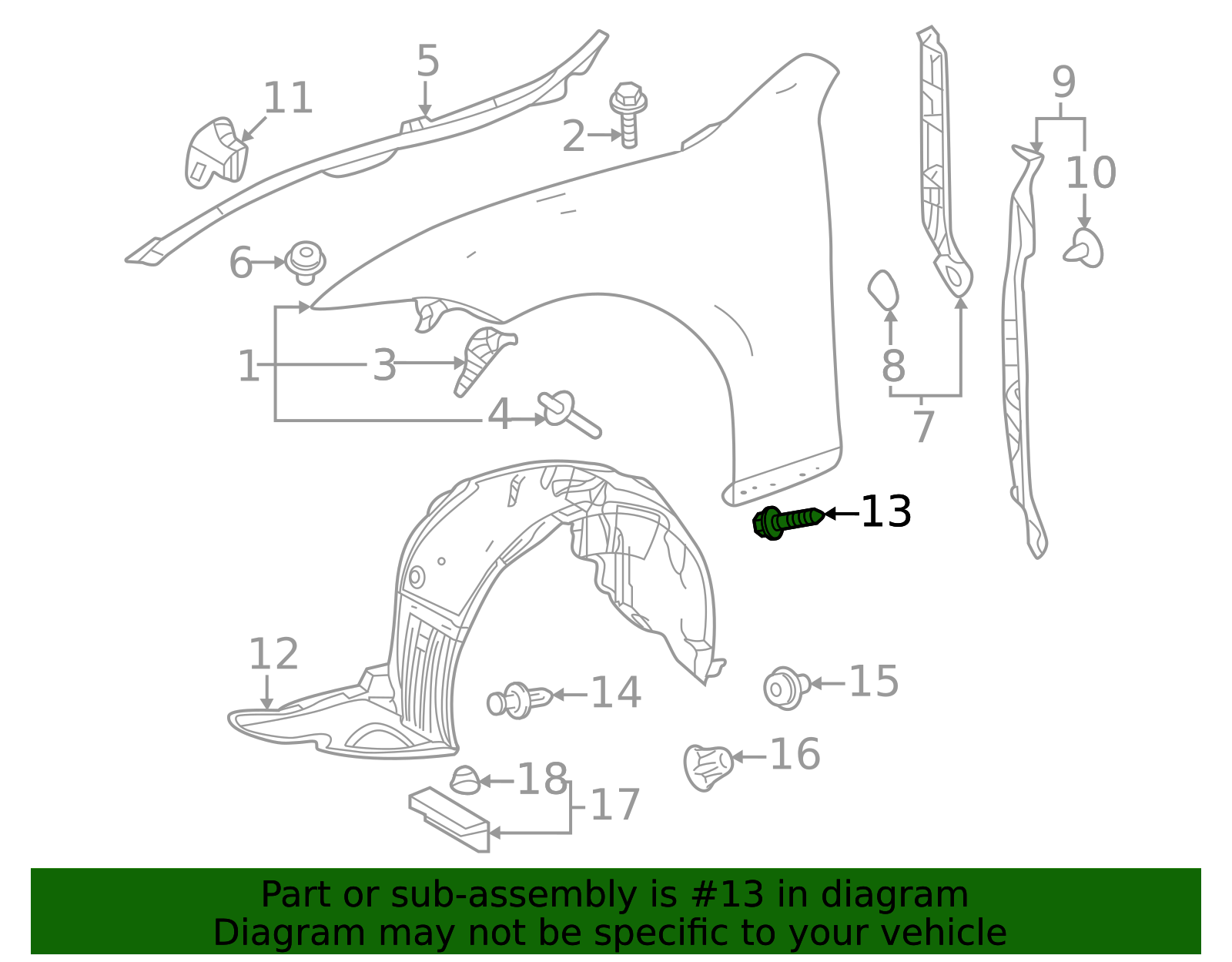 53805-50100 - 2018-2024 Lexus LS500 - Fender Liner | My L Parts