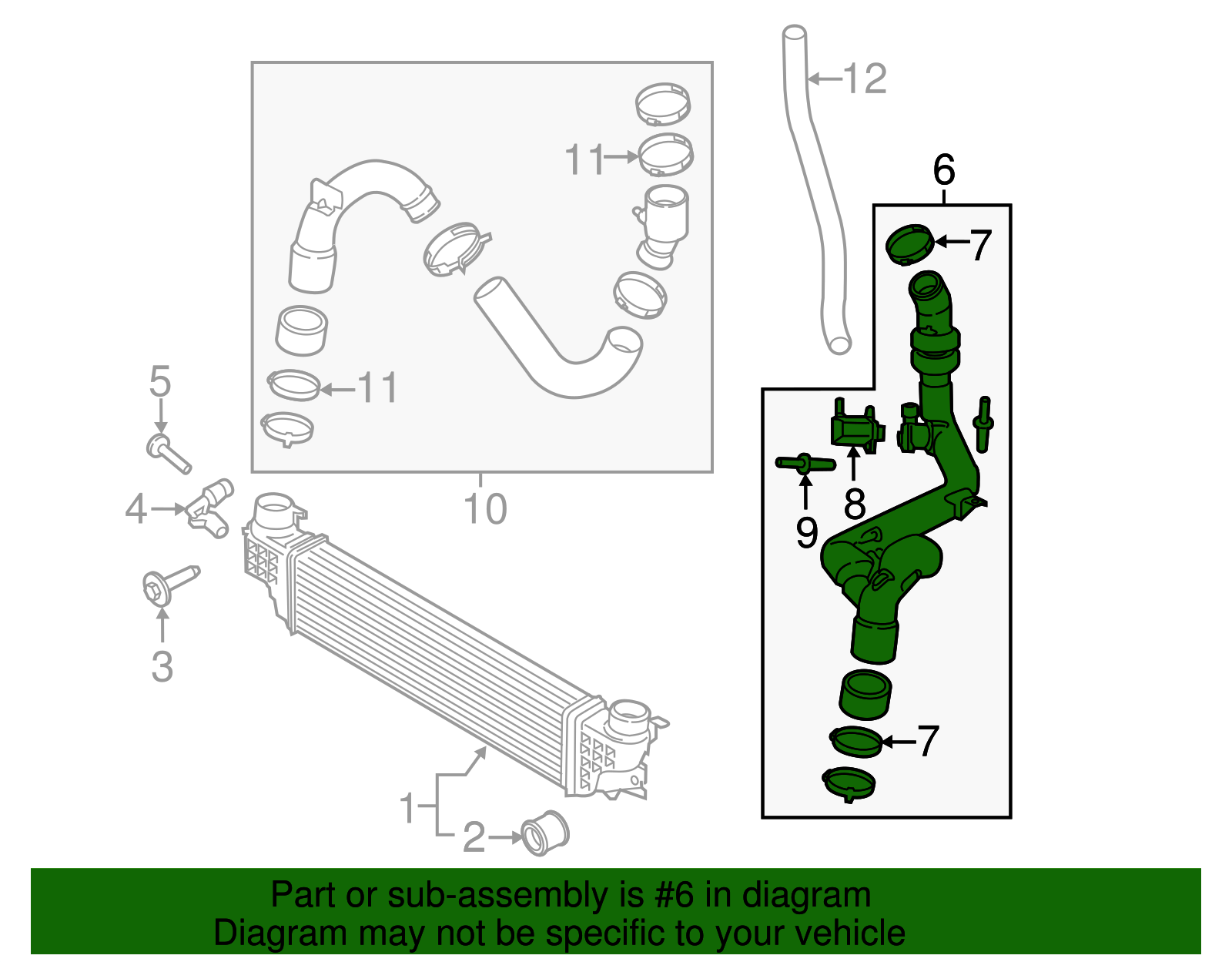 2015-2018 Ford Edge Air Inlet F2GZ-6C646-B | Varsity Ford