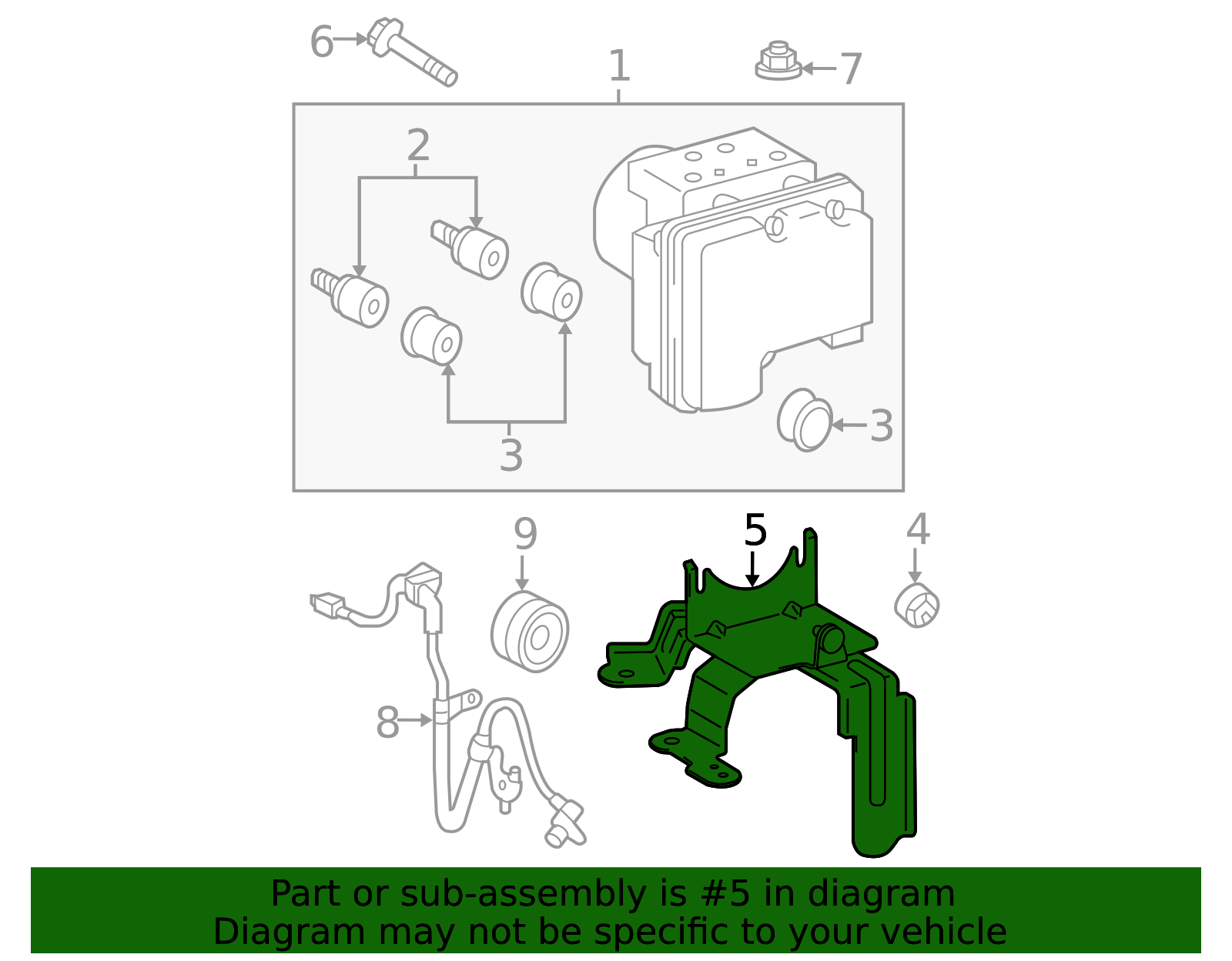 44590-63010 - High-Quality ABS Modulator Bracket for 2005-2010 Scion tC ...