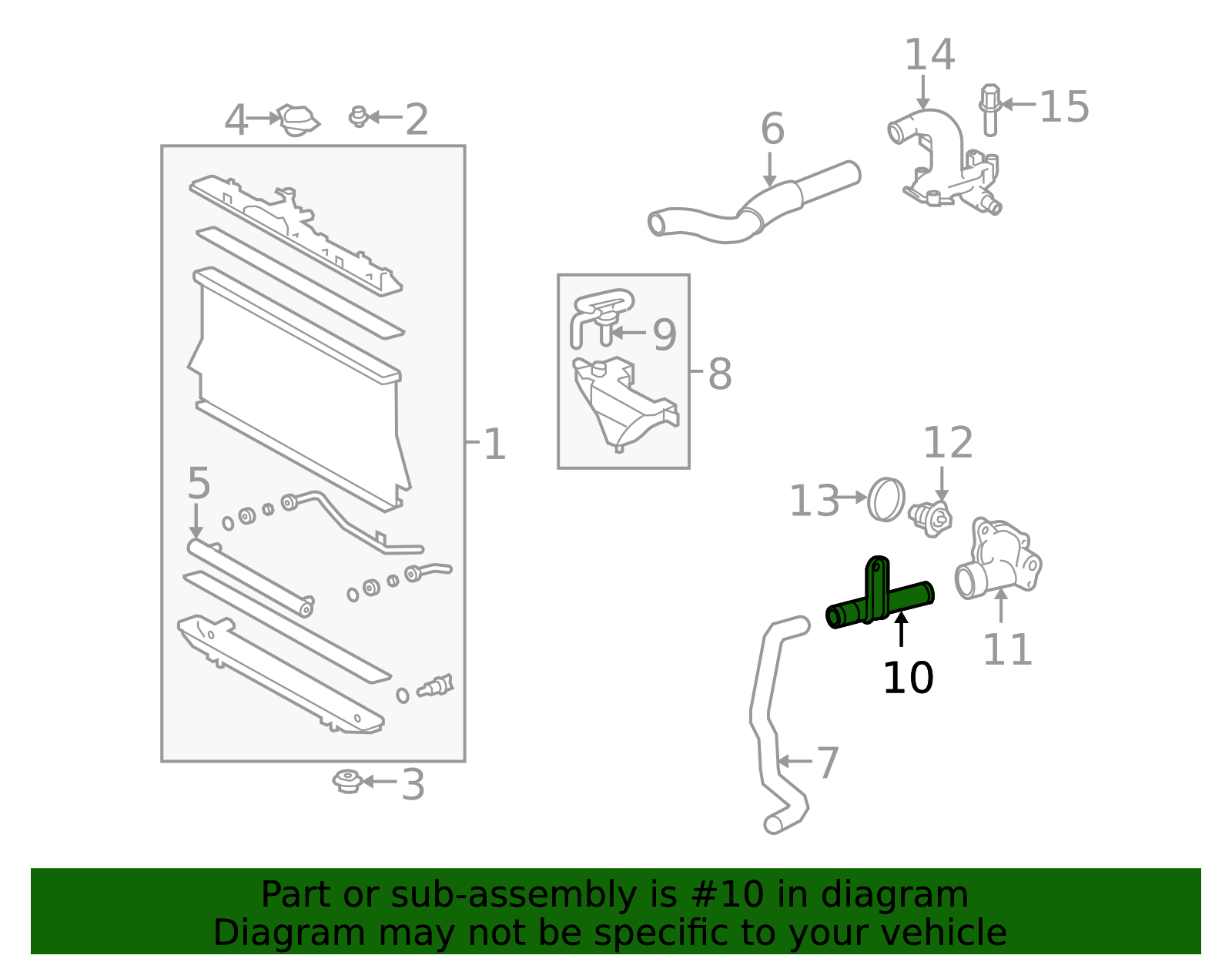 2000-2010 Toyota Engine Coolant Pipe 16322-0A030 | OEM Parts Online