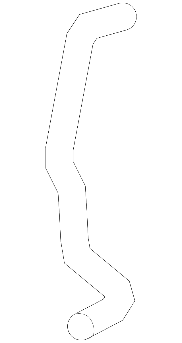 Genuine Toyota Lower Hose part# 16572-0P220 for 2008-2013 Toyota Highlander | Ourisman Toyota ...