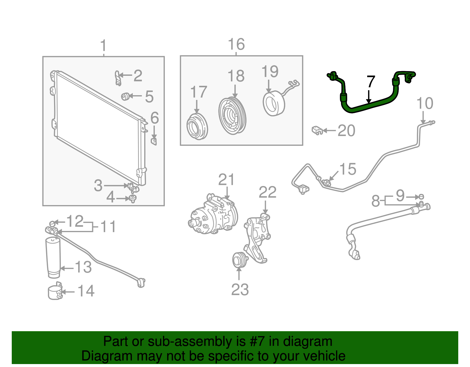 2000-2004 Toyota Tundra Discharge Hose 88711-0C010 | Toyota Parts Center