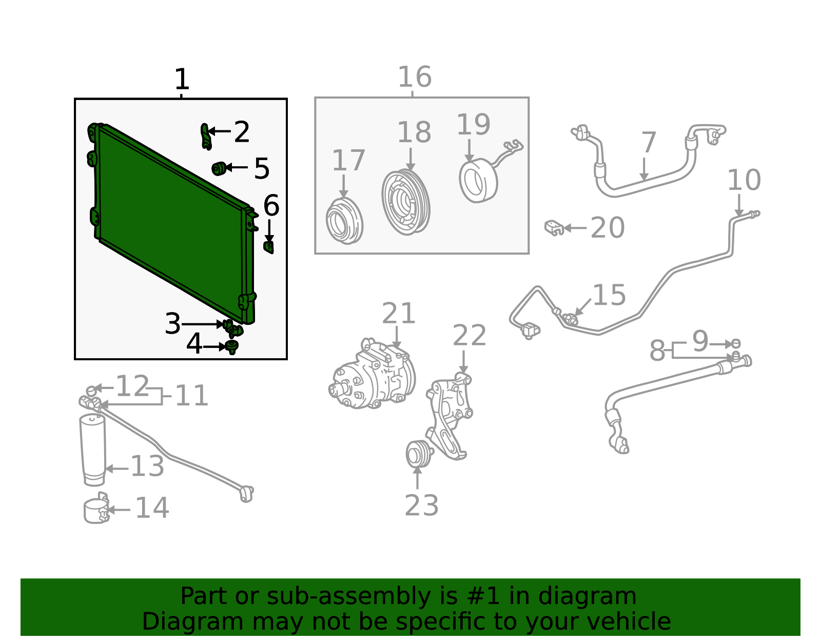 2000-2004 Toyota Tundra Condenser 88460-AZ037 | MotorMotor
