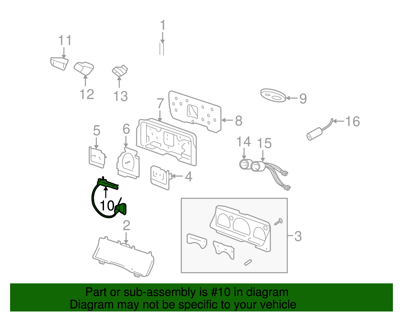 1998-2004 Ford Shift Indicator NF2Z-7A110-A | OEM Parts Online