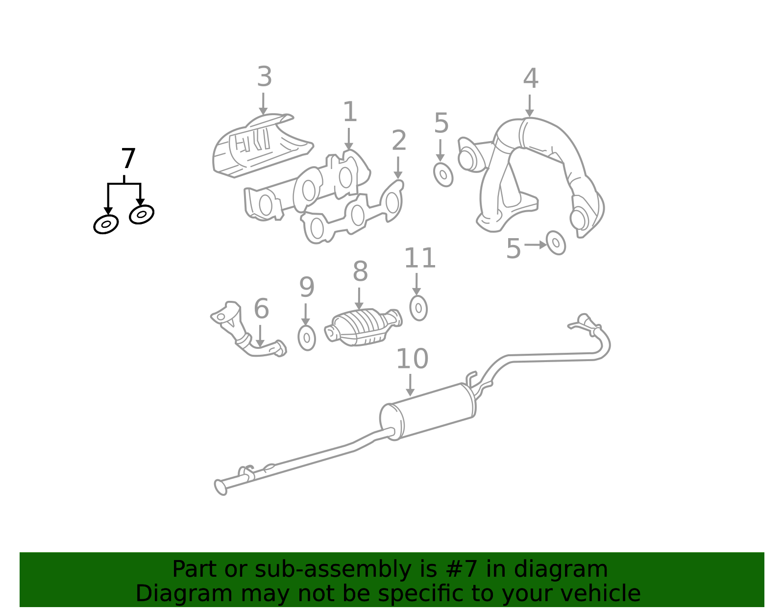 90917-06086 - Catalytic Converter Gasket Longo Toyota Parts