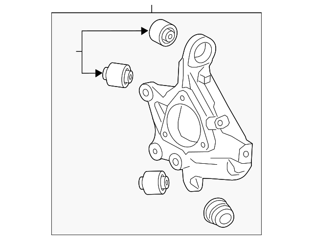2013-2018 Cadillac ATS Rear Passenger Side Suspension Knuckle 23118094 ...